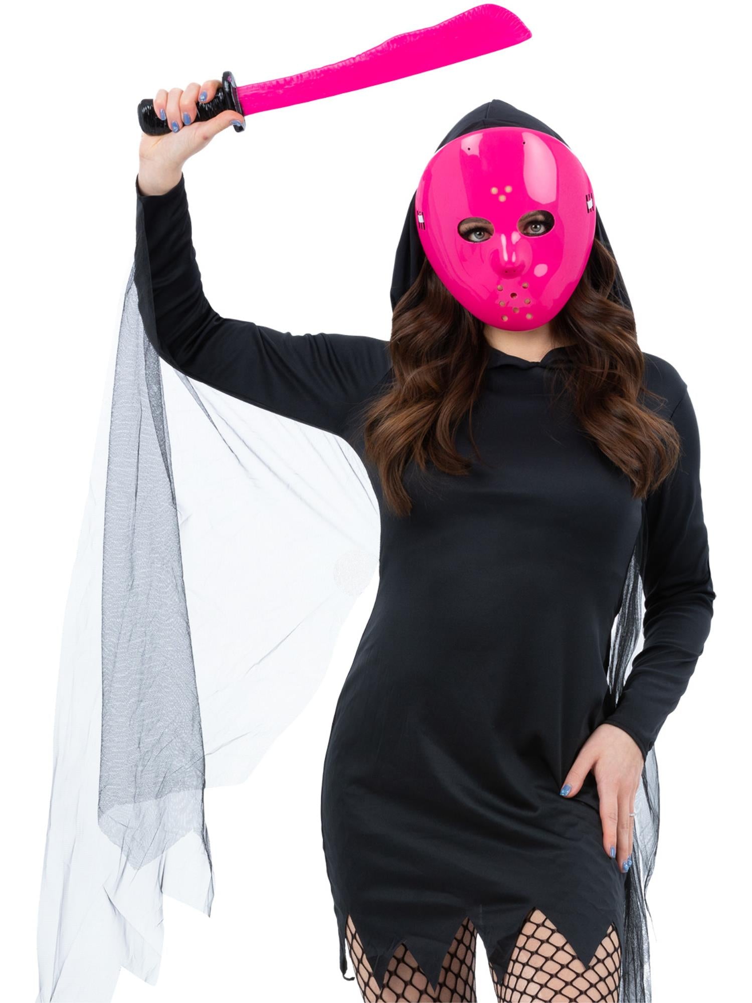Pink Hockey Mask & Machete | Smiffys.com.au – Smiffys Australia
