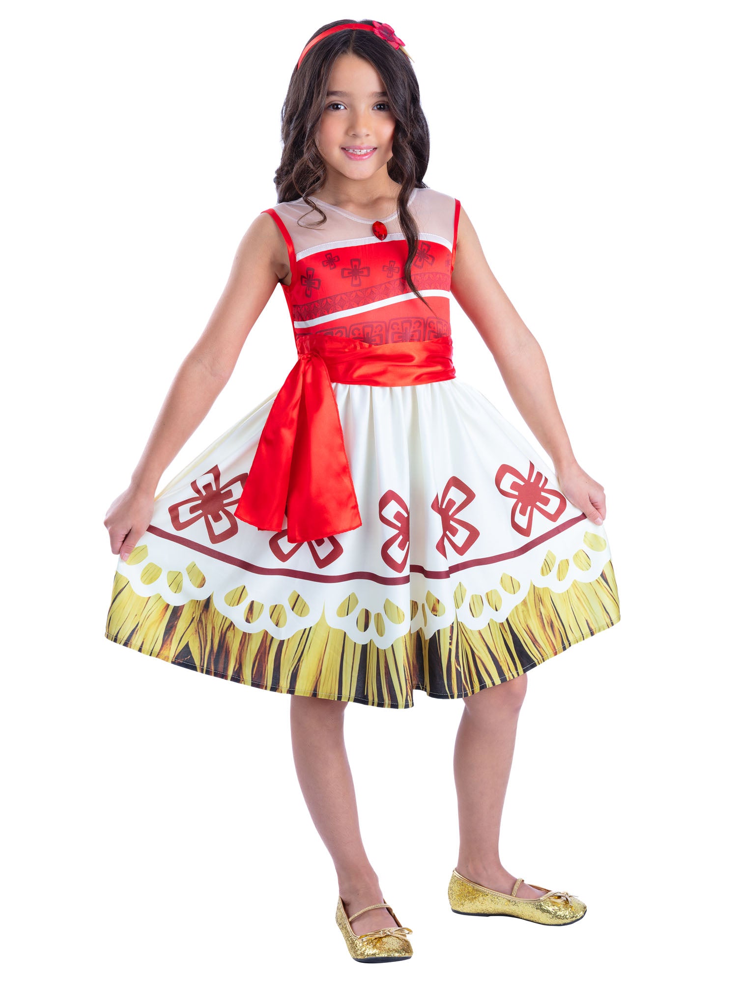 Kids Hawaiian Princess Costume with Dress & Headband – Smiffys Australia