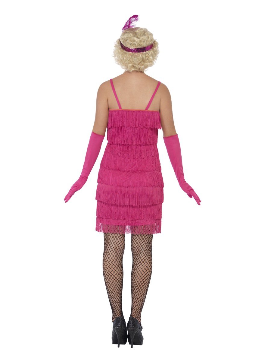 Flapper Costume, Pink, with Short Dress | Smiffys.com.au – Smiffys ...