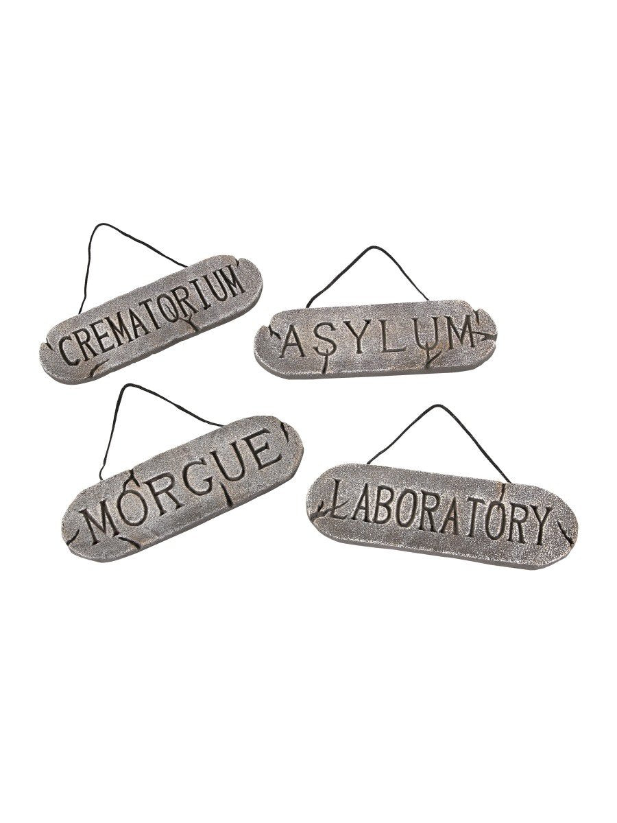 Hanging Halloween Signs, Set of 4 | Smiffys.com.au – Smiffys Australia