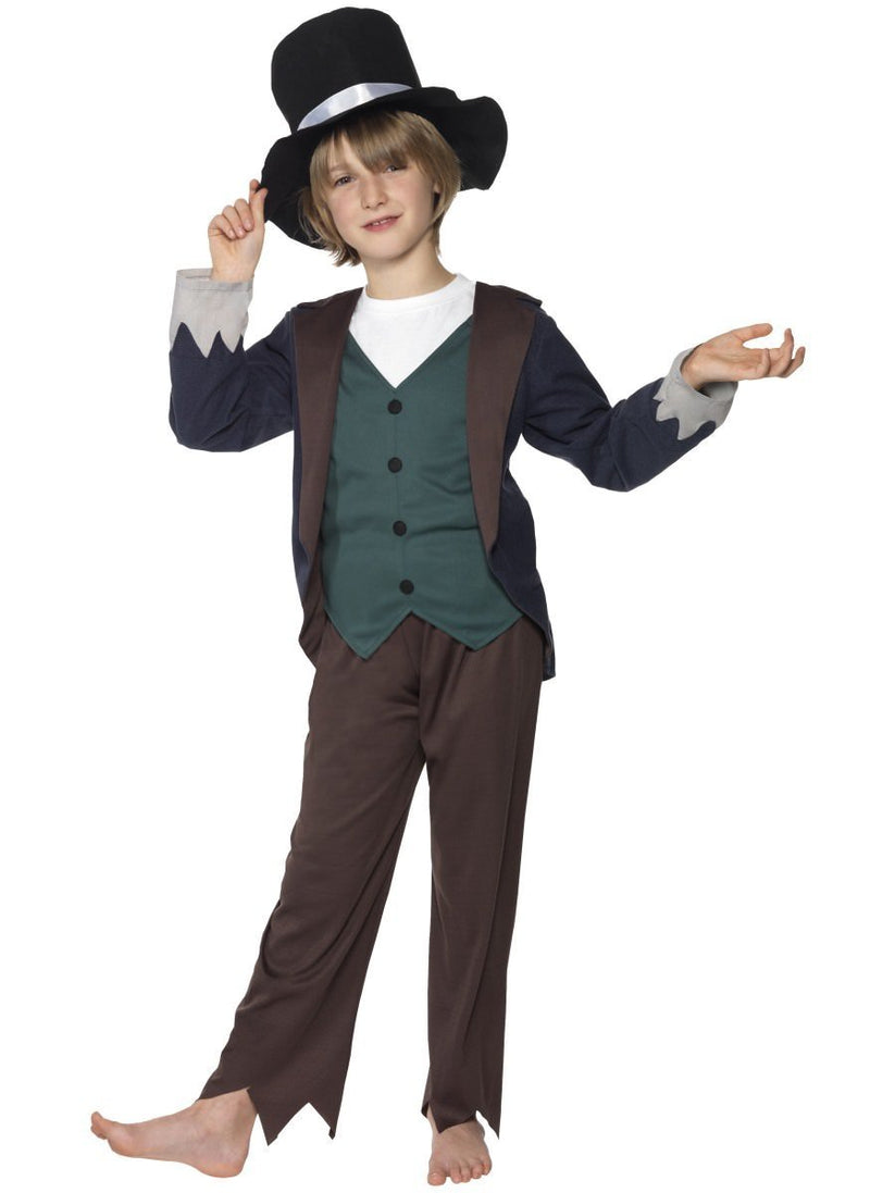 Victorian Poor Boy Costume with Top Hat | Smiffys.com.au – Smiffys ...